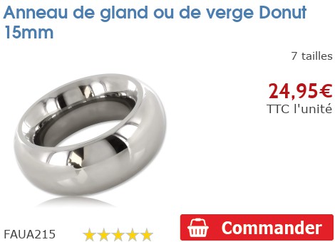Anneau de gland ou de verge Donut 15mm - FAUA215