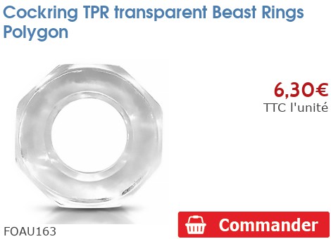 Cockring TPR transparent Beast Rings Polygon - FOAU163