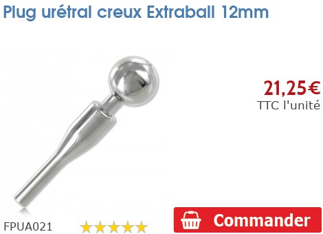 Plug urétral creux Extraball 12mm - FPUA021