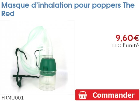 Masque d'inhalation pour poppers The Red - FRMU001