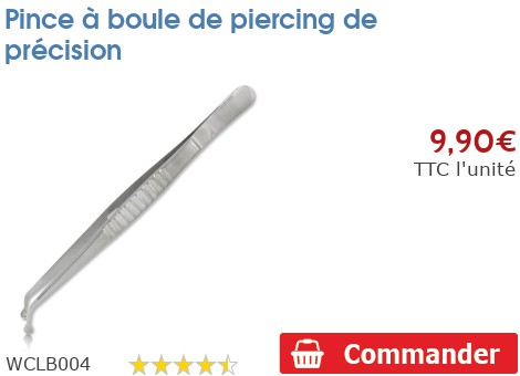 Pince à boule de piercing de précision - WCLB004