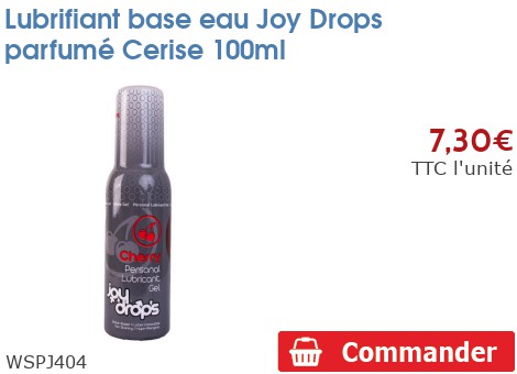 Lubrifiant base eau Joy Drops parfumé Cerise 100ml - WSPJ404